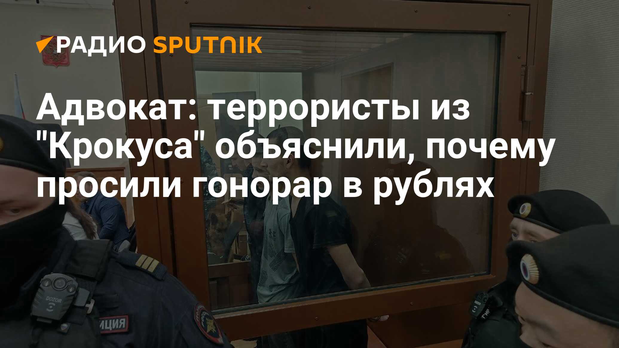 Адвокат: террористы из "Крокуса" объяснили, почему просили гонорар в рублях - Радио Sputnik, 30. ...